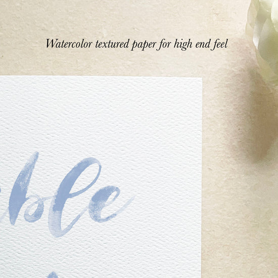 Floral Watercolor Table Numbers | Watercolor Paper – Cotton & Bow